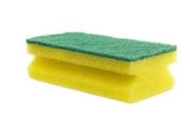 Green Finger Grip Sponge Scourer - Sybron