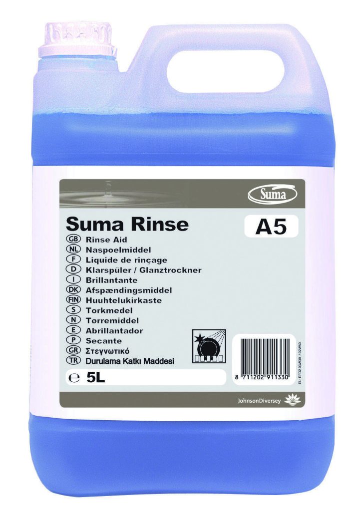 Suma Rinse A5 Concentrated Rinse Aid for all Water Types 5 Litre - Sybron