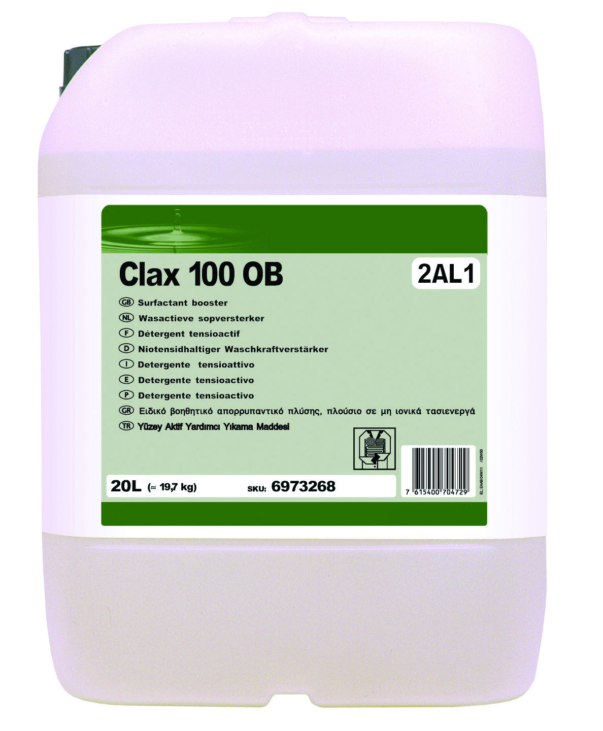 Clax 100 OB 2AL1 Non Ionic Laundry Booster 20 Litre - Sybron