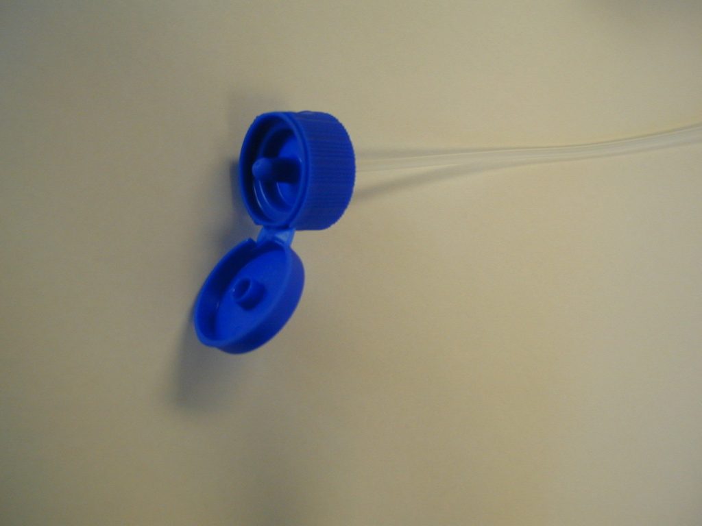 Blue flip top caps - Sybron