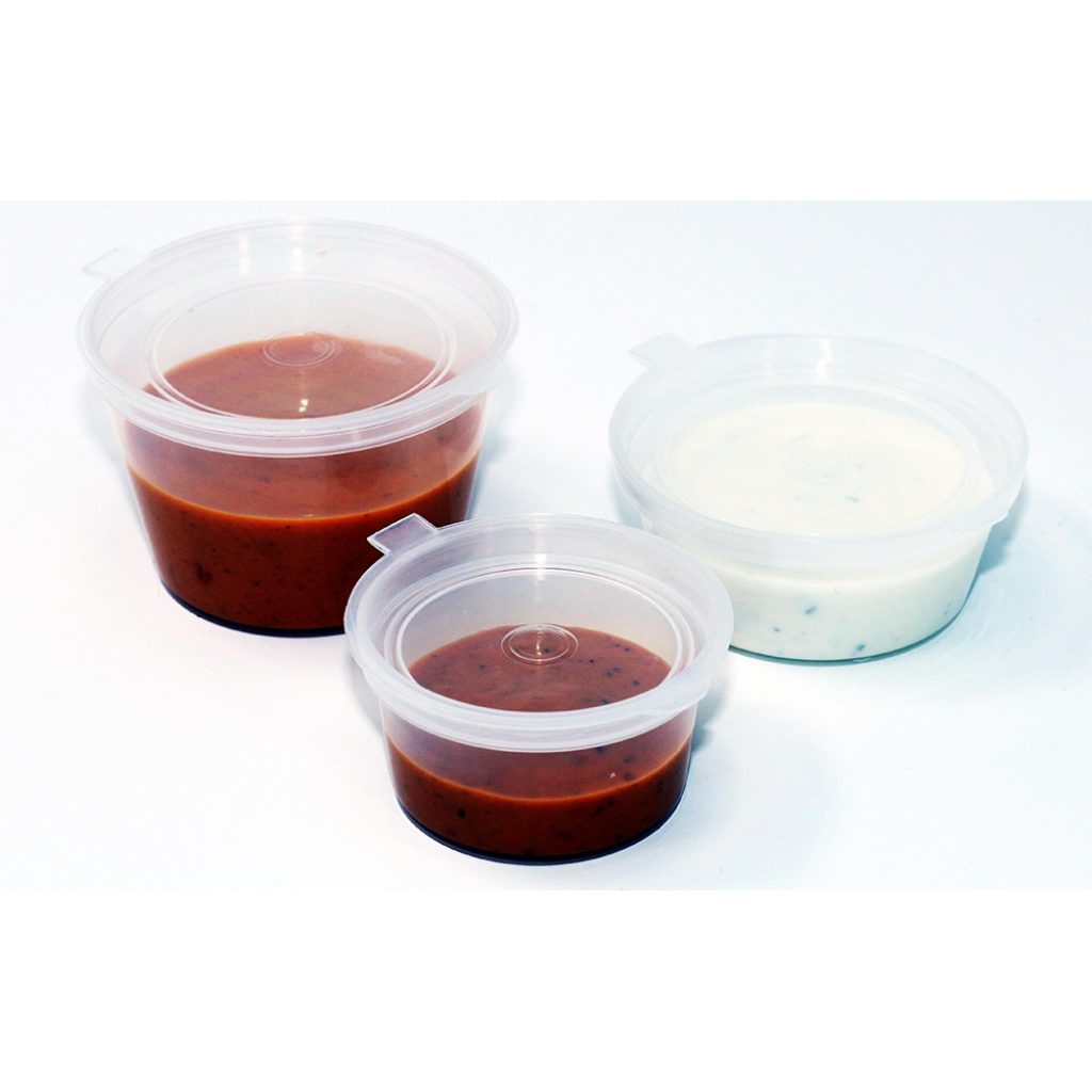 Hinged 2oz Portion Pots and Lid - Sybron