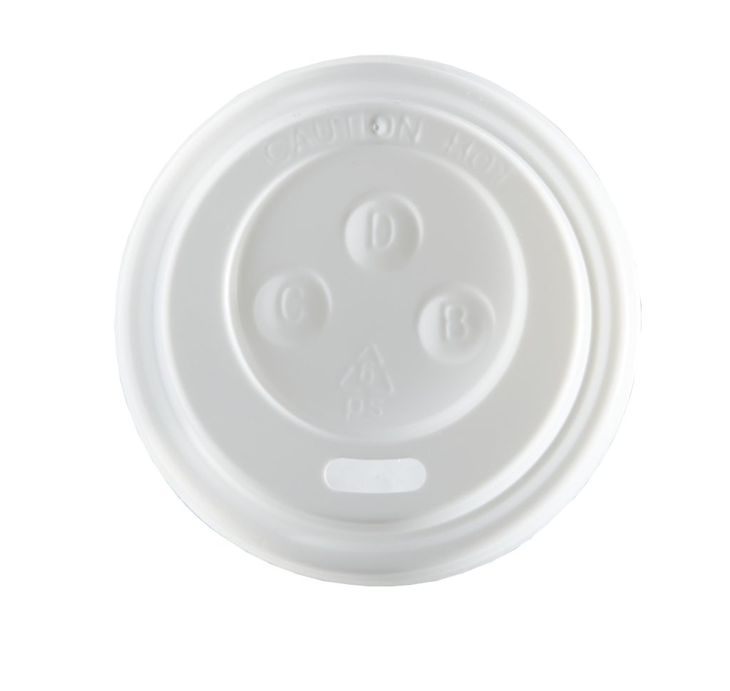 White Travel Sip Through Lid for 4oz cups - Sybron